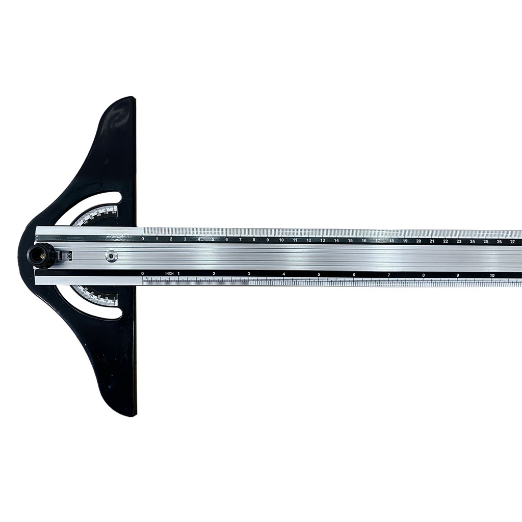 Regla T de Aluminio 60cm Ángulo Variable Plástico | Arquipunto.cl