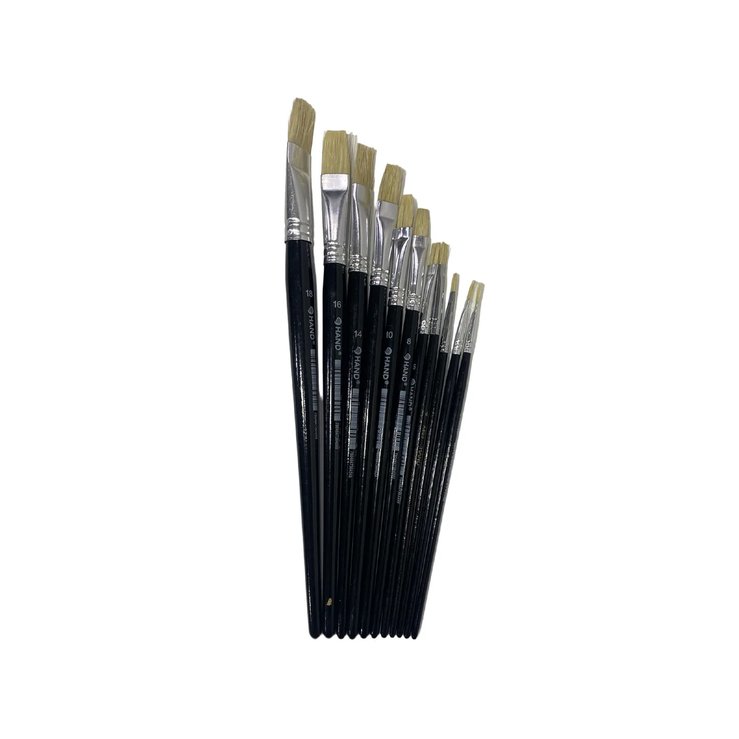 Pincel Plano Hand Pelo De Cerda | Librería Arquipunto